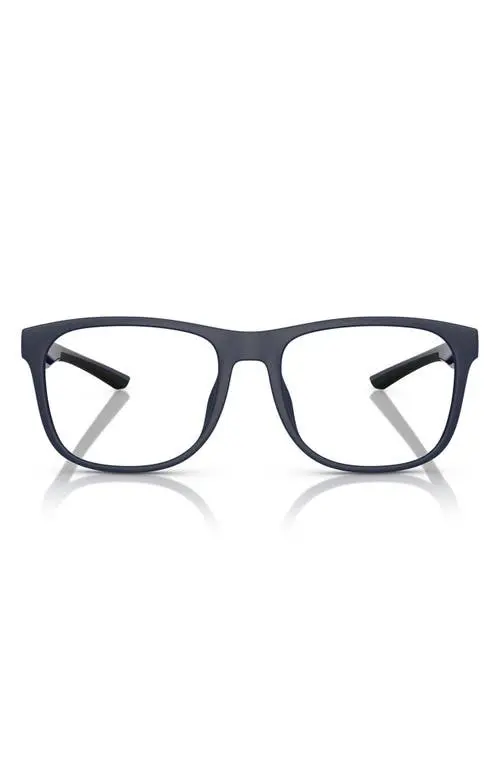 SCUDERIA FERRARI 54mm Square Eyeglasses - Matte Blue