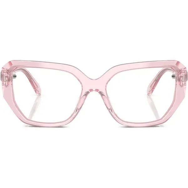 SWAROVSKI Geometric Eyeglasses - Trans Pink