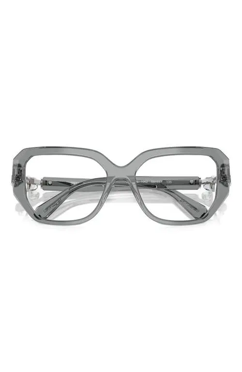 SWAROVSKI Geometric Eyeglasses - Transparent Grey