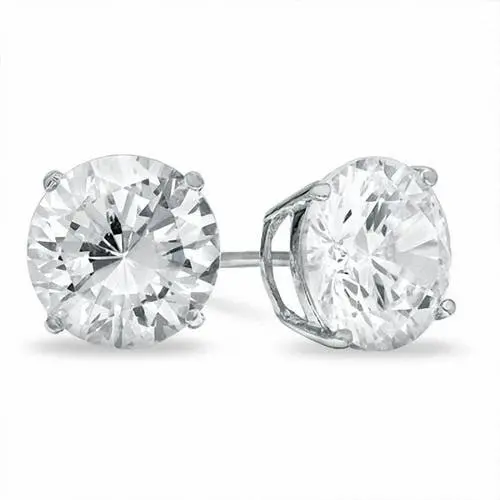 DONATELLO GIAN Sterling Cubic Zirconia Stud Earrings - Silver