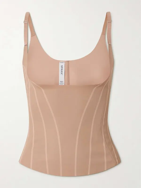 Spanx Spanxsupersculpt Totalcontour Open-bust Camisole