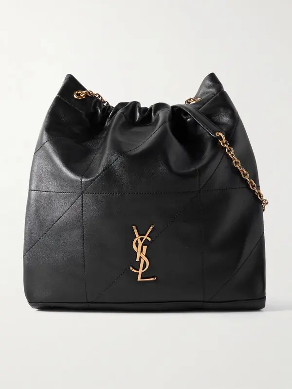Saint Laurent Jamie Shopping Leather Shoulder Bag - Black