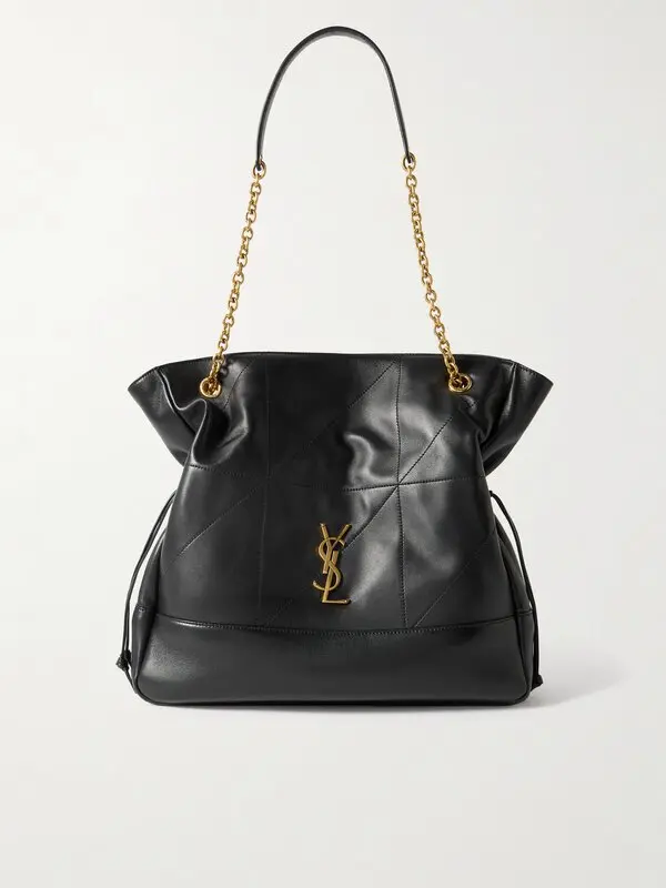 Saint Laurent Jamie Shopping Leather Shoulder Bag - Black