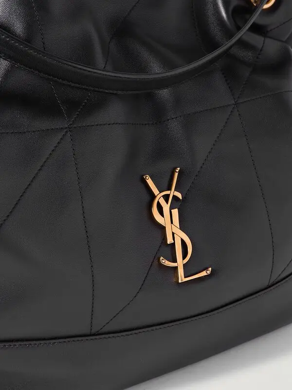 Saint Laurent Jamie Shopping Leather Shoulder Bag - Black