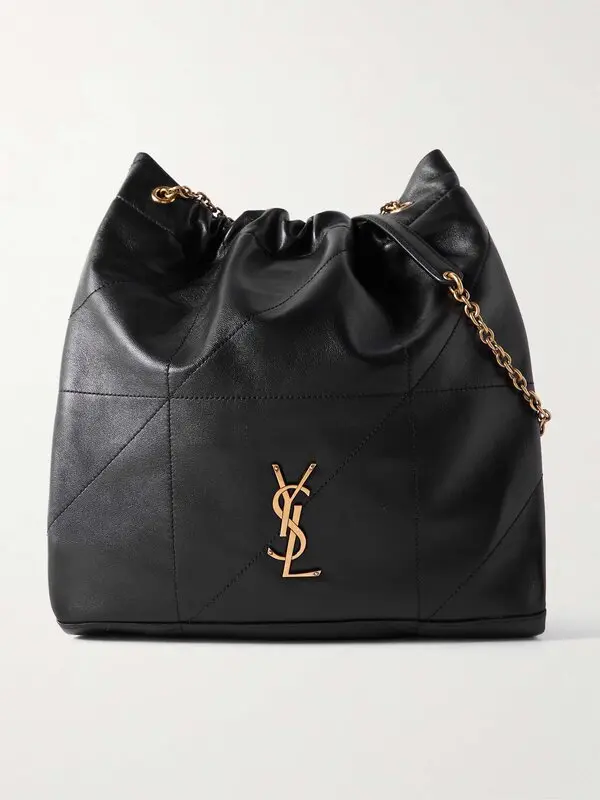 Saint Laurent Jamie Shopping Leather Shoulder Bag - Black