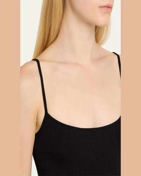 SKIMS Soft Lounge Ribbed Maxi Slip Dress - Onyx