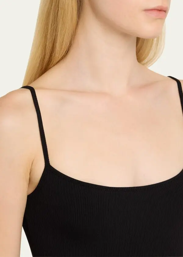 SKIMS Soft Lounge Ribbed Maxi Slip Dress - Onyx