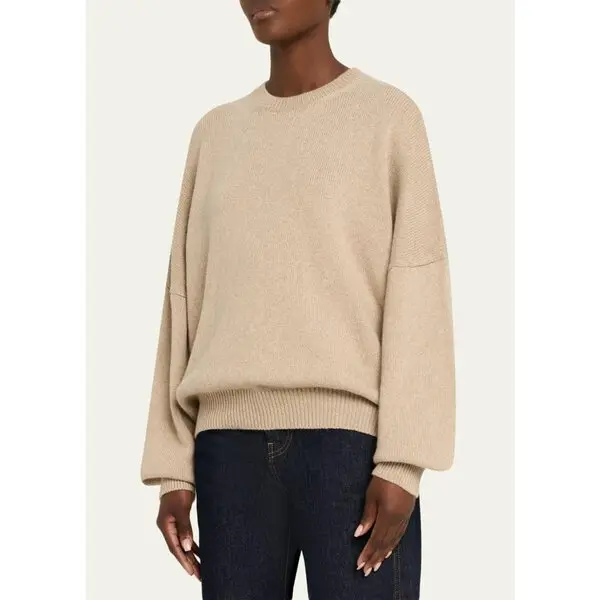 Khaite Margaux Cashmere Sweater - Putty