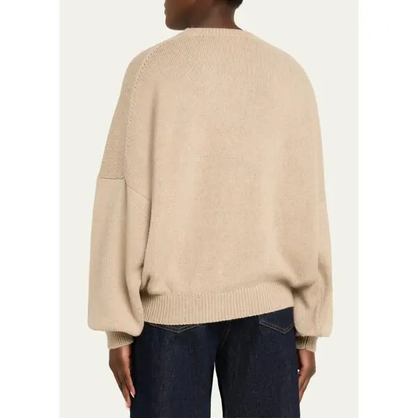 Khaite Margaux Cashmere Sweater - Putty