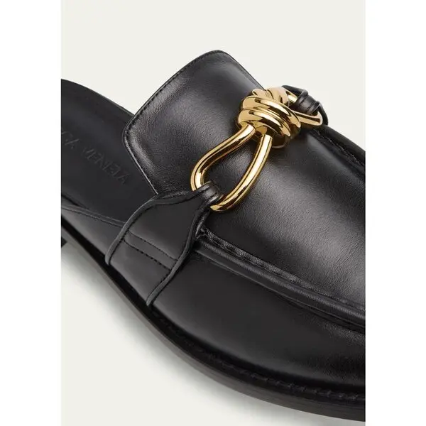 Bottega Veneta Astaire Knot Loafer Mules - Brown