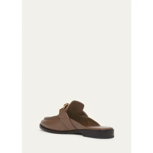 Bottega Veneta Astaire Knot Loafer Mules - Brown