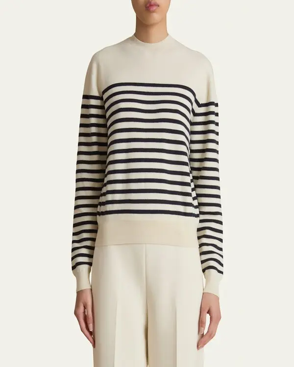 Khaite - Khaite Viola Striped Cashmere Sweater