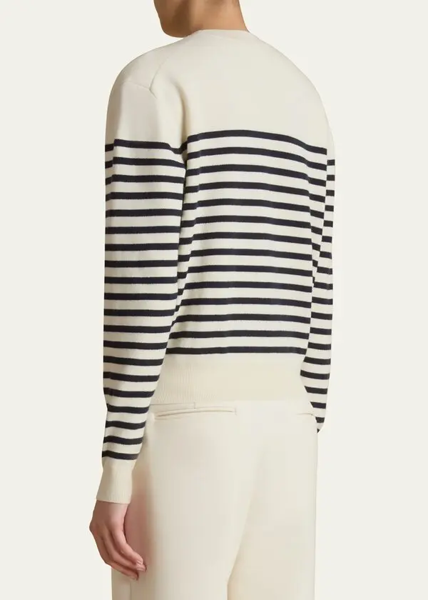 Khaite - Khaite Viola Striped Cashmere Sweater