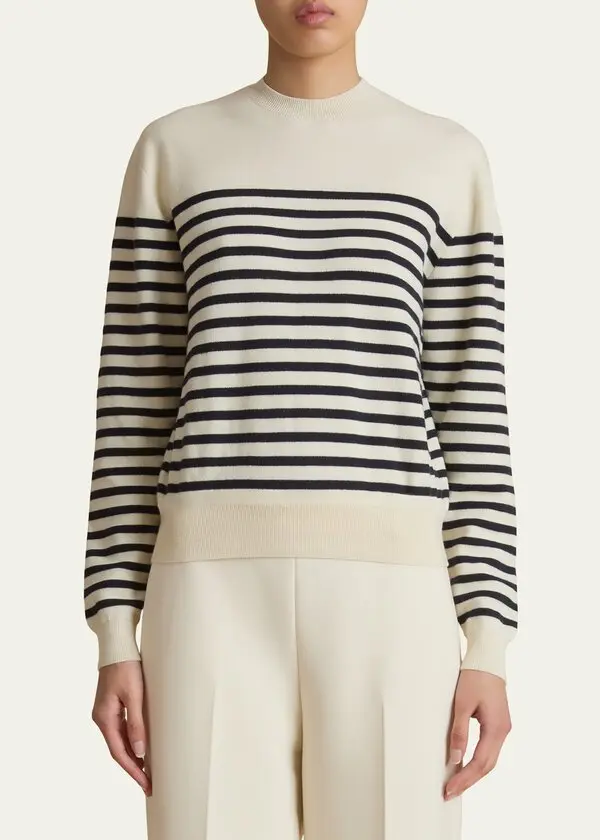 Khaite - Khaite Viola Striped Cashmere Sweater