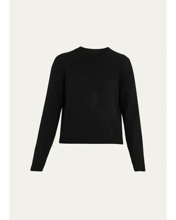 Khaite Leta Cashmere Crewneck Sweater - Black
