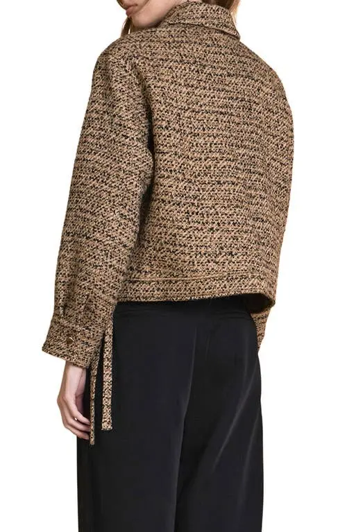 Endless Rose Side Tie Tweed Jacket