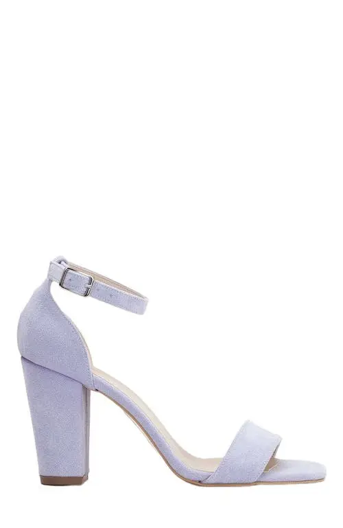 FOREVER & ALWAYS SHOES High Heel Ankle Strap Sandals - Lilac