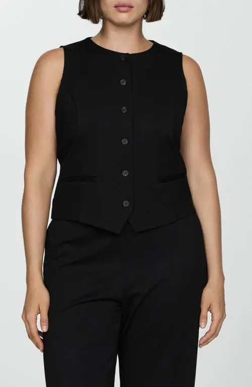 Mango Knit Crop Vest