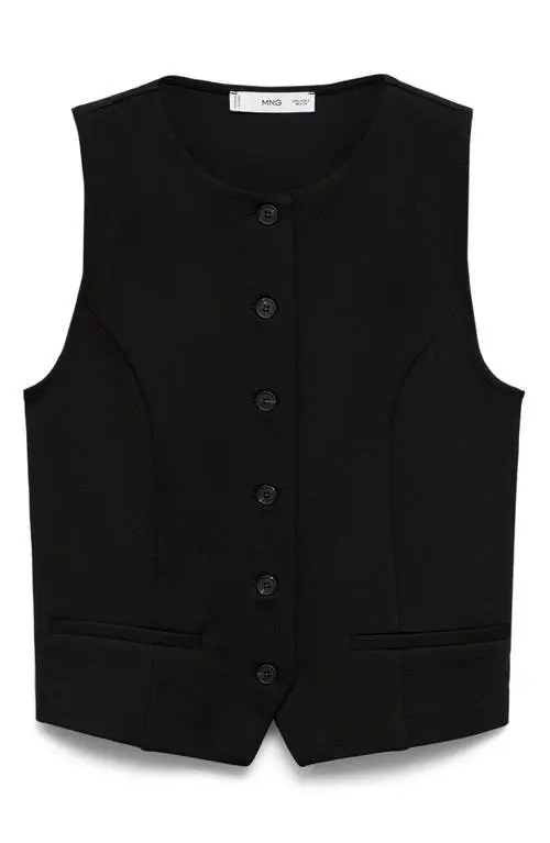 Mango Knit Crop Vest