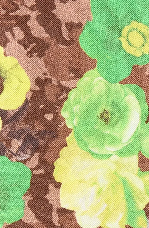 CLIFTON WILSON Silk Pocket Square - Green