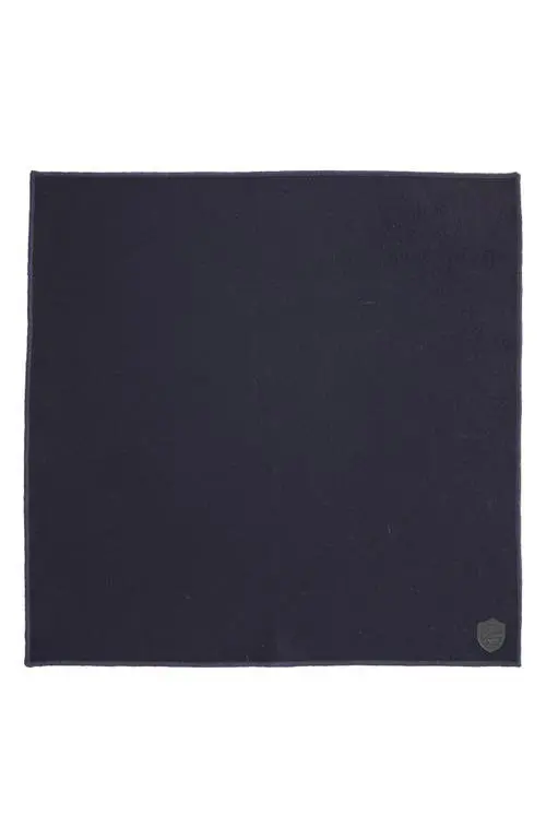 CLIFTON WILSON Cashmere Pocket Square - Navy
