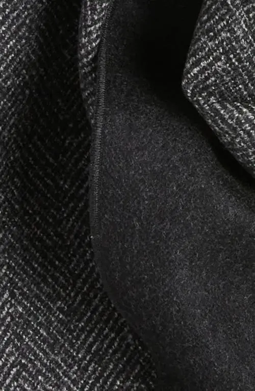 CLIFTON WILSON Herringbone Double Face Wool Scarf