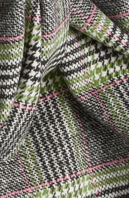 CLIFTON WILSON Glen Plaid Wool Scarf