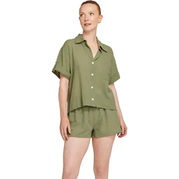NUDEA Short Sleeve Shirt - Sage
