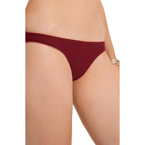 ANSEA The Reversible Cheeky Bottom - Pink/maroon