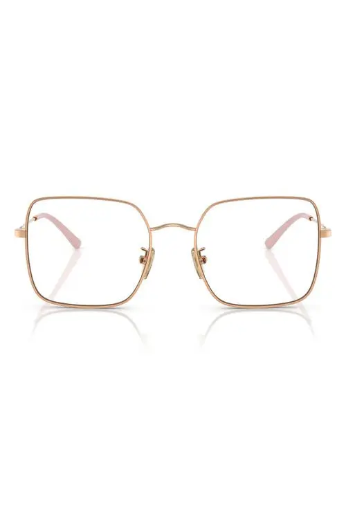 VOGUE 54mm Square Eyeglasses - Rose Gold
