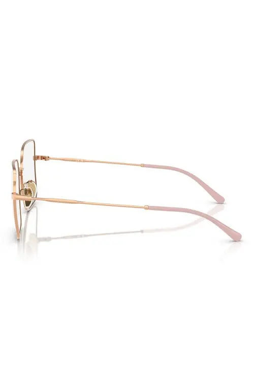 VOGUE 54mm Square Eyeglasses - Rose Gold