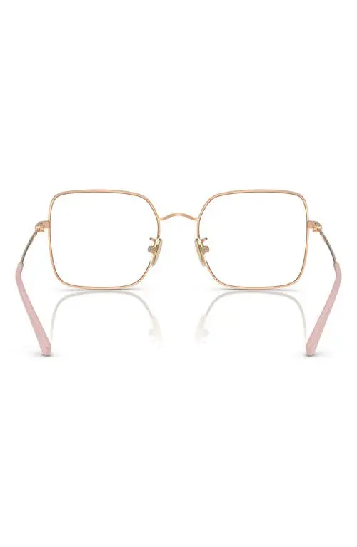 VOGUE 54mm Square Eyeglasses - Rose Gold