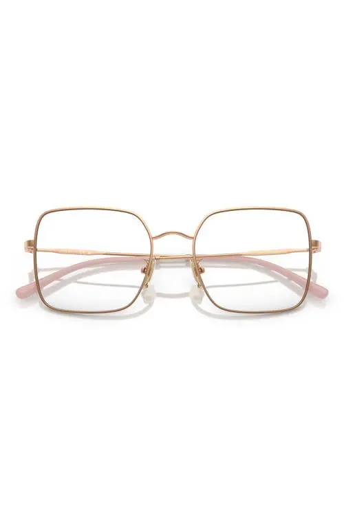 VOGUE 54mm Square Eyeglasses - Rose Gold