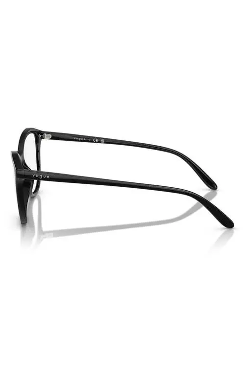 VOGUE 54mm Irregular Optical Glasses - Black