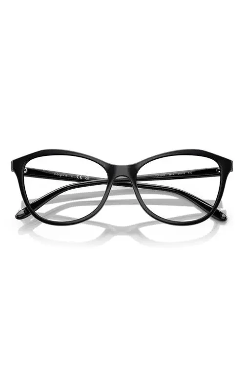VOGUE 54mm Irregular Optical Glasses - Black