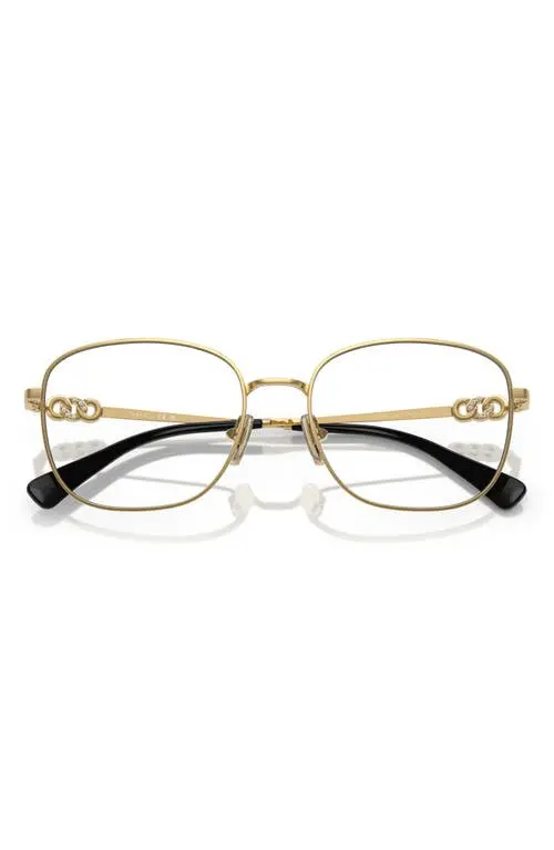 VOGUE 54mm Square Eyeglasses - Gold/black