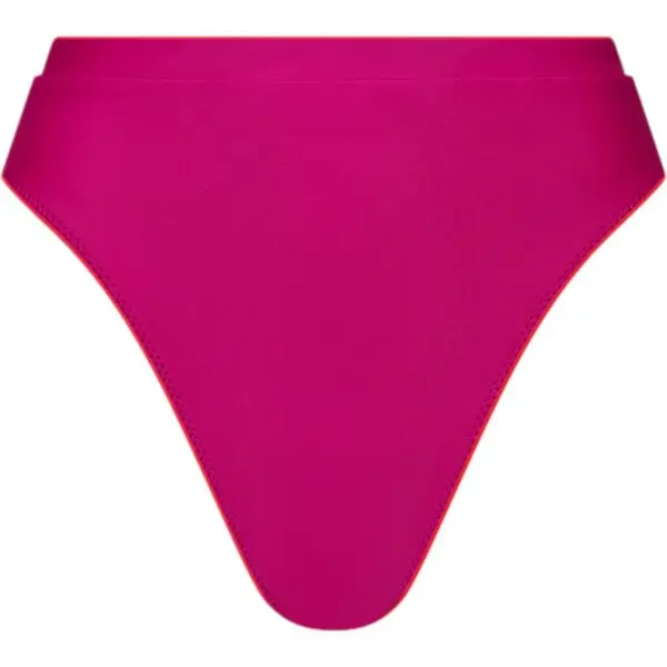 ANSEA Reversible High Waisted Bikini Brief - Hyper Red/berry