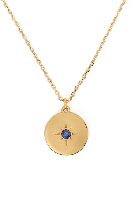 Kate Spade New York Medallion Necklace - Blue.