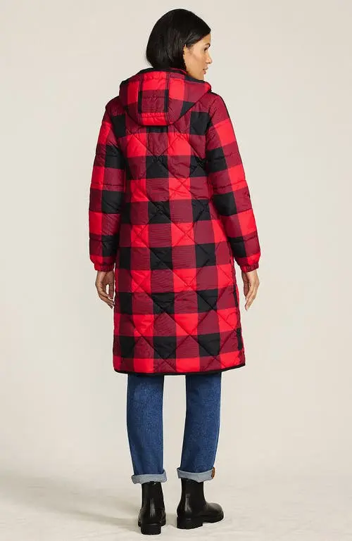 LANDS' END Featherfree Insulated Diamond Quilted Maxi Coat