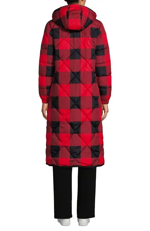 LANDS' END Featherfree Insulated Diamond Quilted Maxi Coat