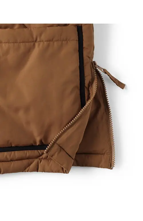 LANDS' END Featherfree Insulated Diamond Quilted Jacket - Canyon Camel