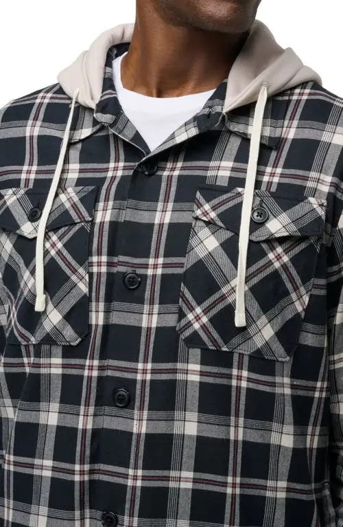Travis Mathew Baubles Plaid Hooded Jacket