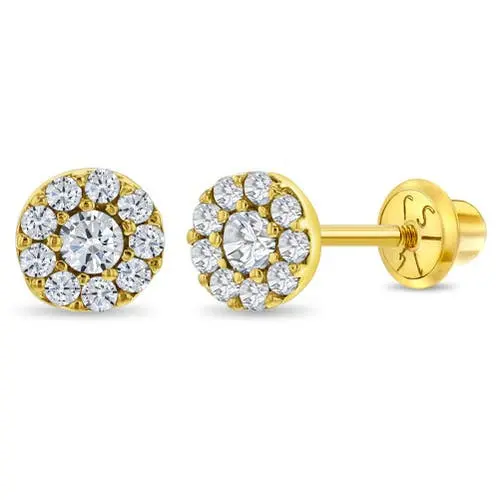 IN SEASON JEWELRY 14k Yellow Cubic Zirconia Earrings - Gold