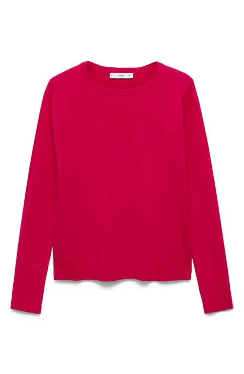 Mango Lightweight Crewneck Sweater - Fuchsia