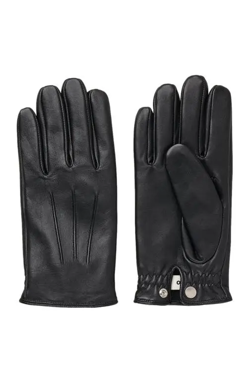 Sandro Leather Gloves - Black