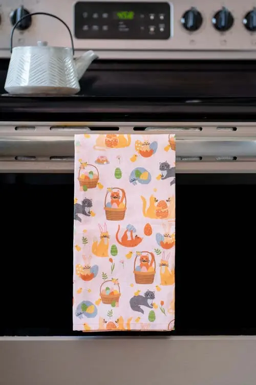 CATTINGTON Cat Kitchen Towels - Easter Kitties