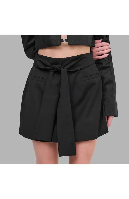 BLVCK PARIS Signature Tie-front Skirt