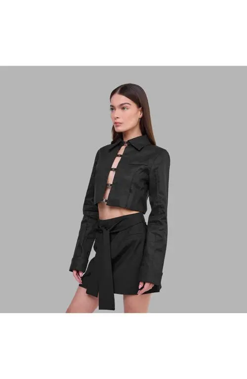 BLVCK PARIS Signature Tie-front Skirt