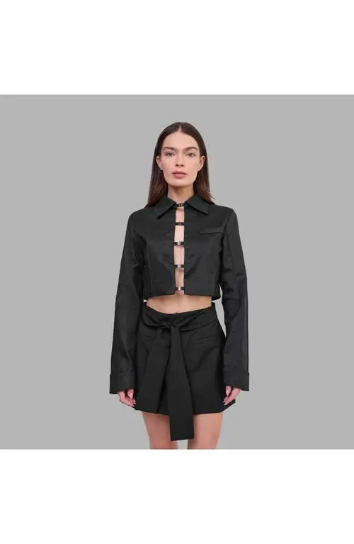 BLVCK PARIS Signature Tie-front Skirt