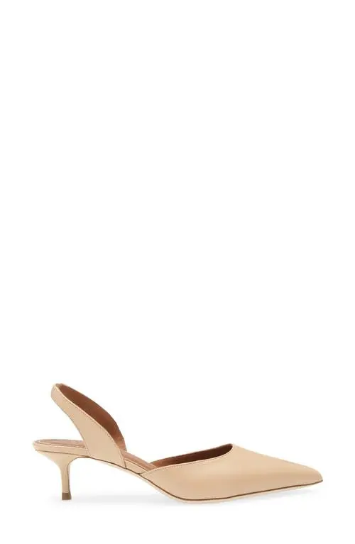 Staud Sebastion Slingback Pointed Toe Pump - Porcini